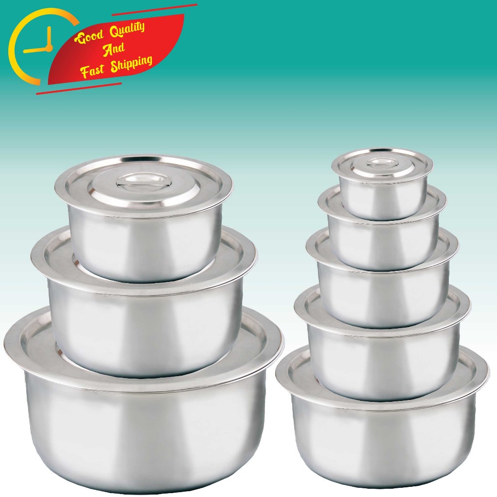 MAS Stainless Steel Degchi Pot Variation of Sizes (26CM, 28CM, 30CM ...