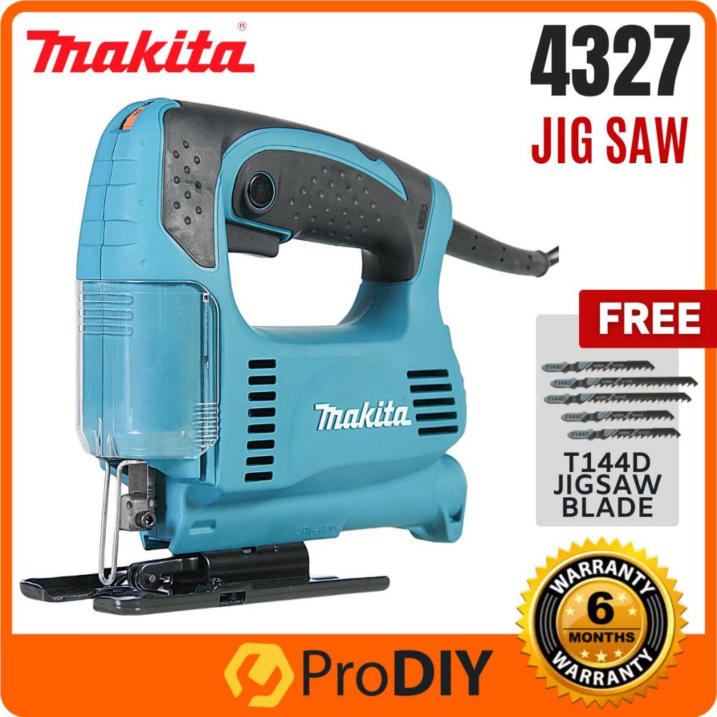 MAKITA 4327 Jig Saw 450W + 5pcs T144D Blade Jigsaw | Shopee Malaysia