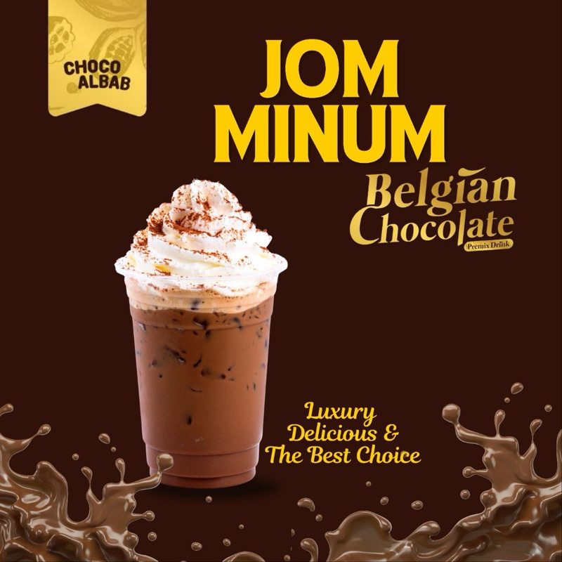 Coklat Belgian Chocolate Drink Serbuk Powder -Choco Albab | Shopee Malaysia