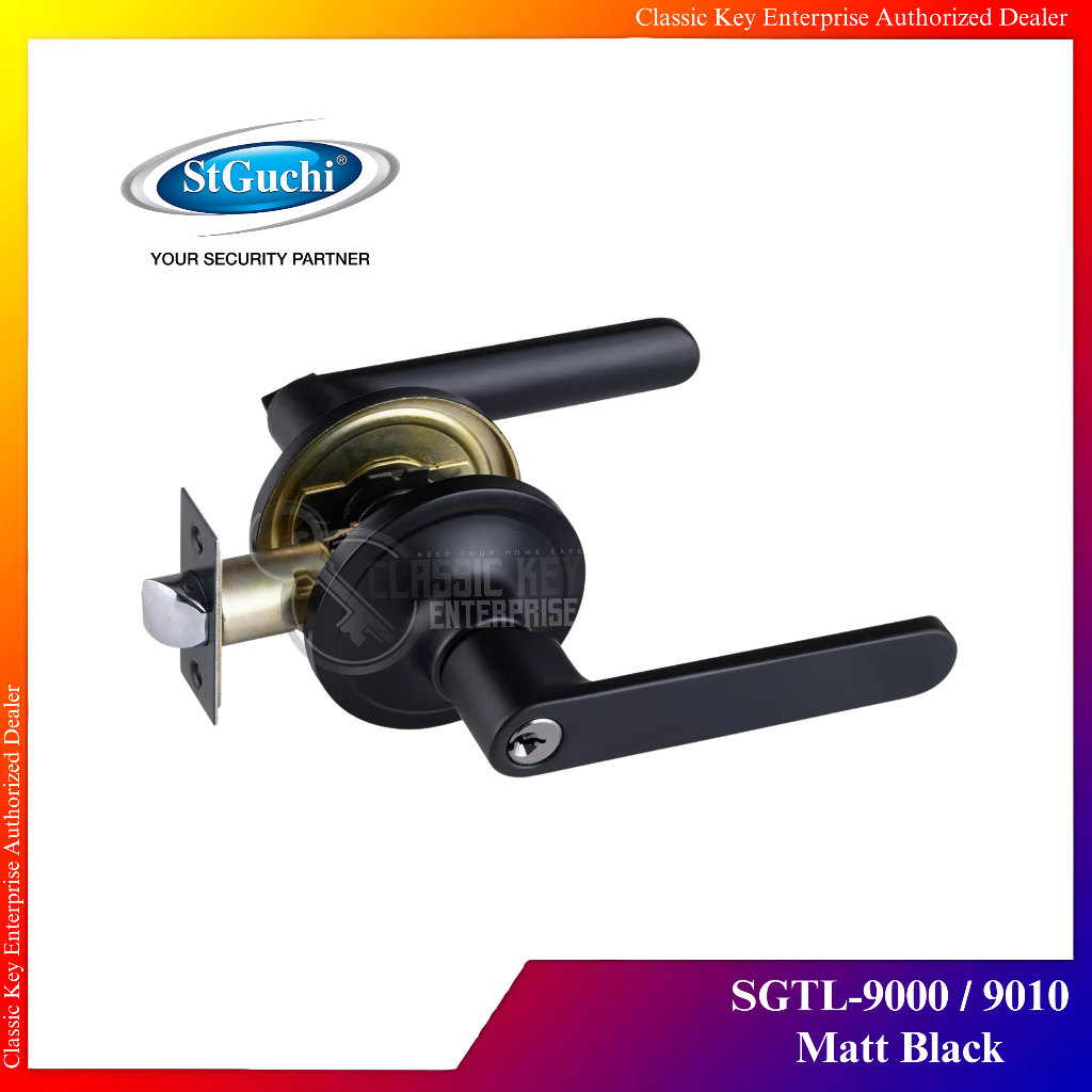 St Guchi Tubular Lever Handle Door Lock SGTL-9000 / SGTL-9010 (Matt ...