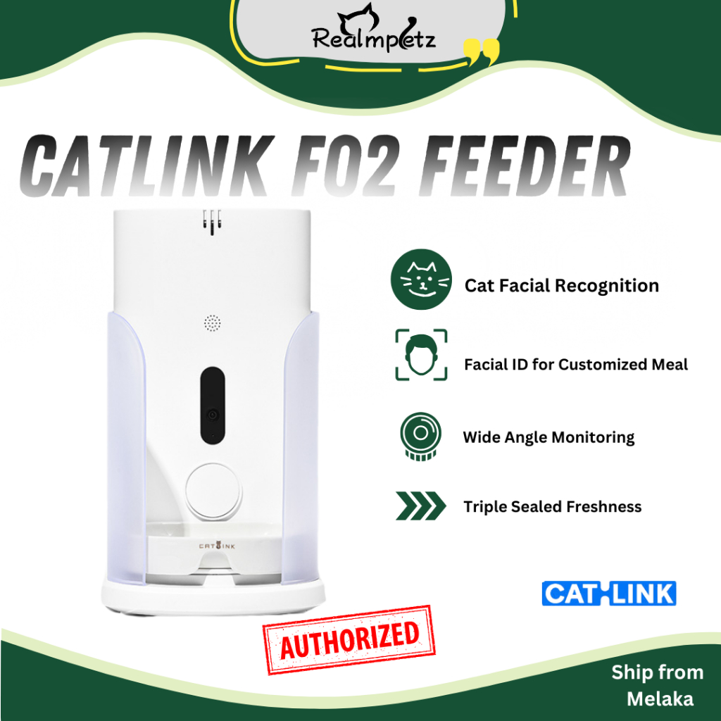 Realmpetz CATLINK F02 Cat Facial Recognition Smart Pet Feeder | Shopee Malaysia