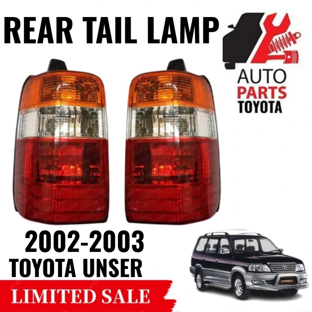 TOYOTA UNSER 2002 2003 2005 YEAR KF80 KF82 REAR TAIL LIGHT LAMP LAMPU ...
