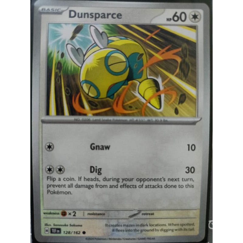 POKEMON TCG : DUNSPARCE 128/162 | Shopee Malaysia