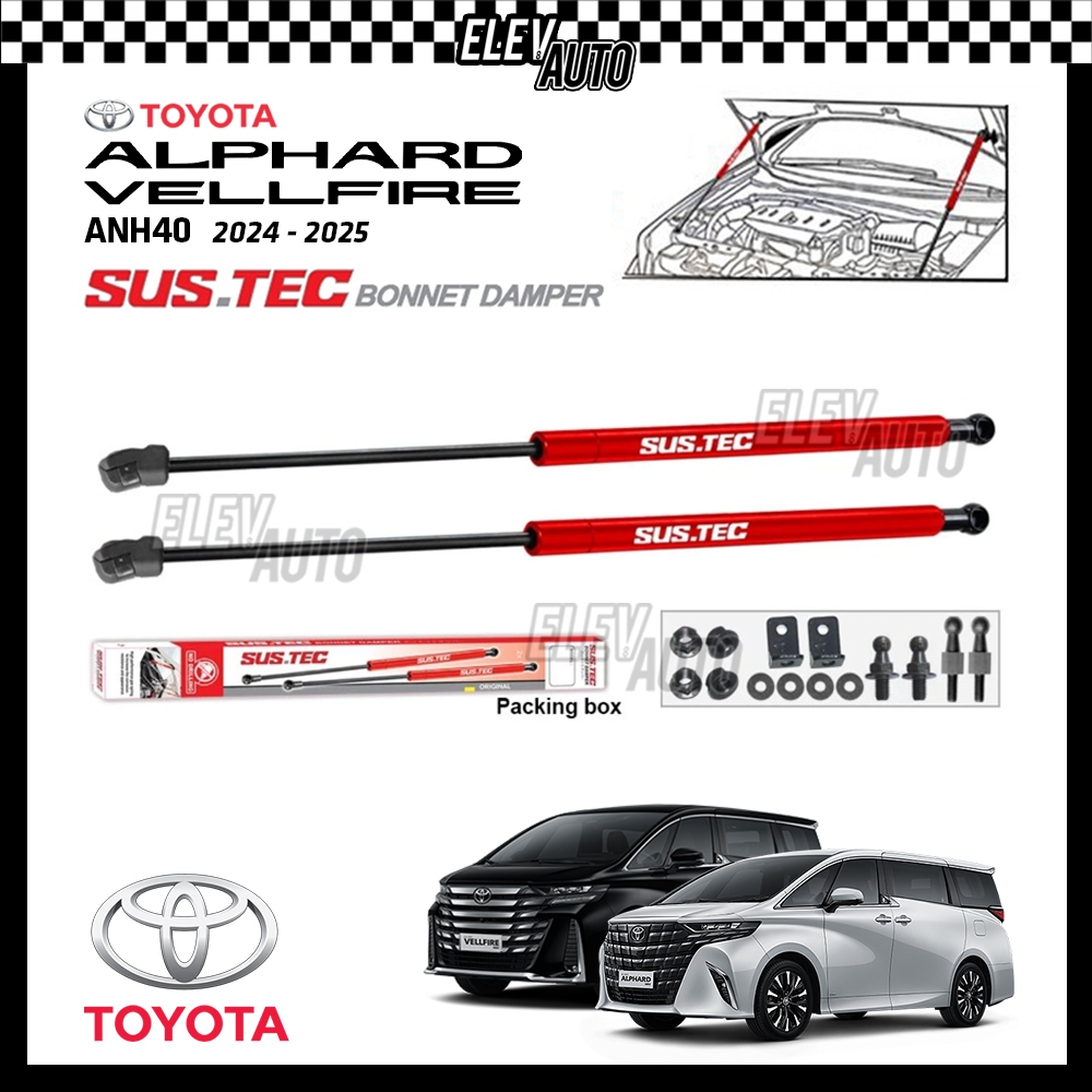 Toyota Alphard Vellfire AH40 AGH40 SUSTEC Front Hood Bonnet Damper Gas ...