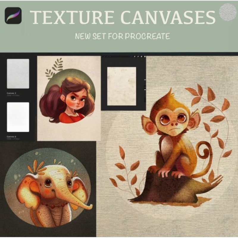 Procreate Texture Canvases By Nelli Suneli | Shopee Malaysia
