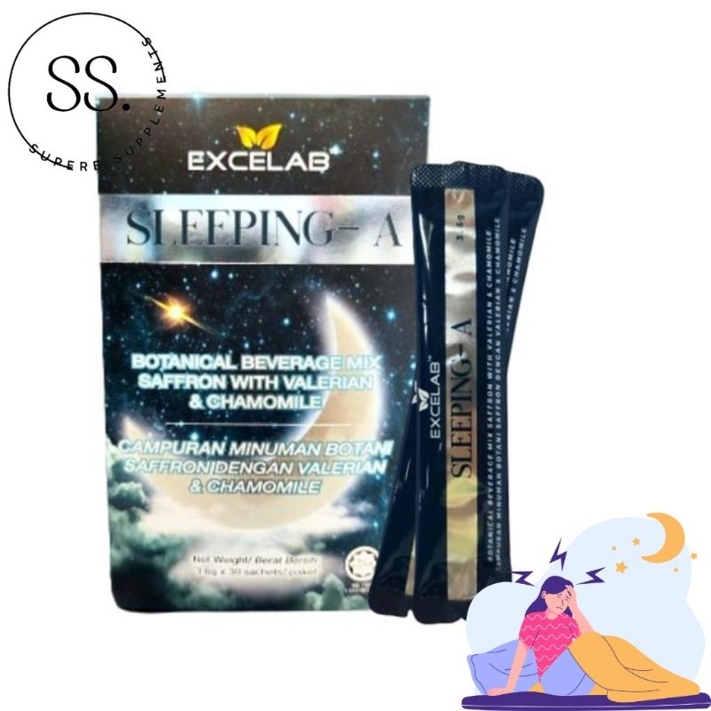 SLEEPING A EXCELAB CHAMOMILE SAFFRON VALERIAN POWDER 60s | Shopee Malaysia
