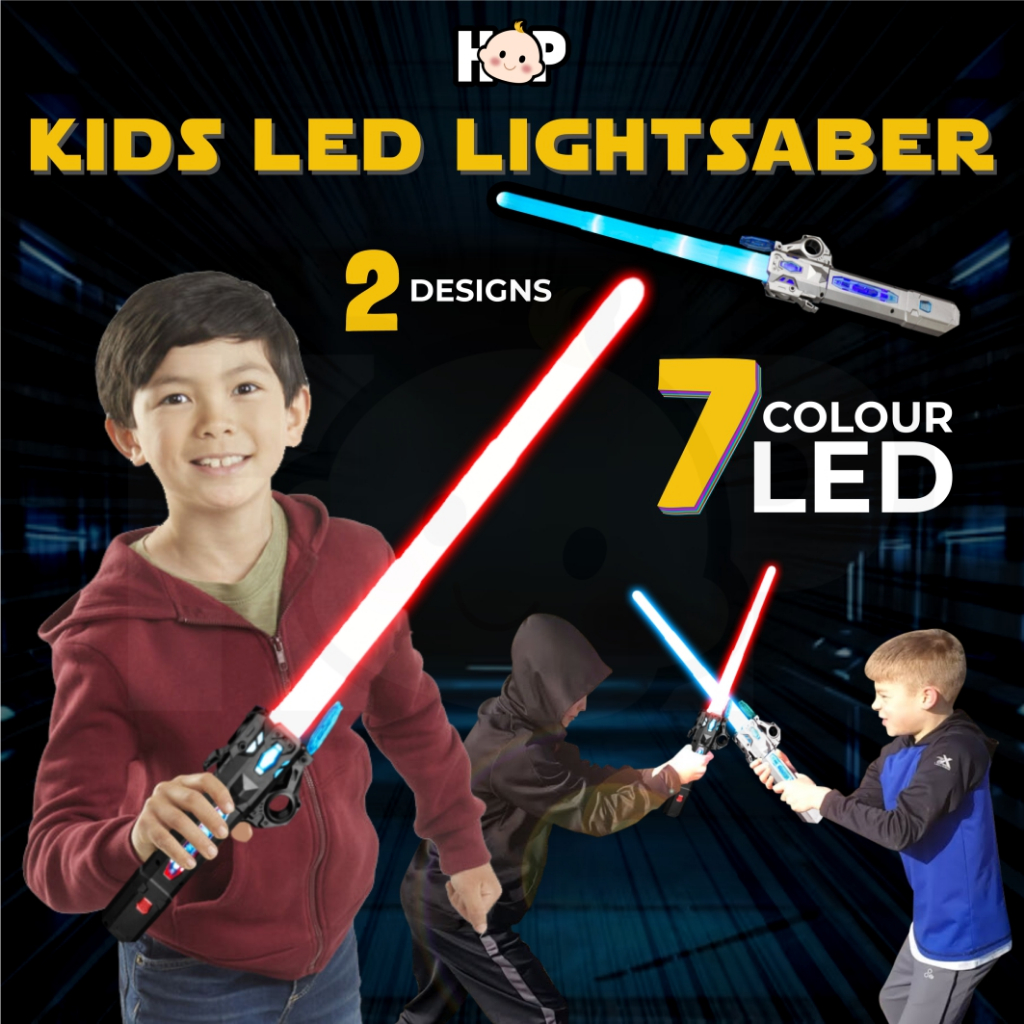 Expandable Lightsaber Sword Rechargeable Light Saber Toy LED Light Up ...