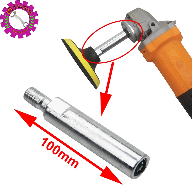 GRINDER THREAD EXTENSION M10 X 100MM ADAPTOR / M10 X 100MM LONG GRINDER ...