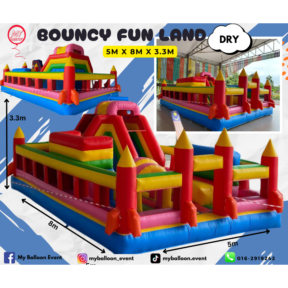 RENTAL/SEWA SOOPA DOOPA BOUNCY FUN LAND (DRY) | Shopee Malaysia