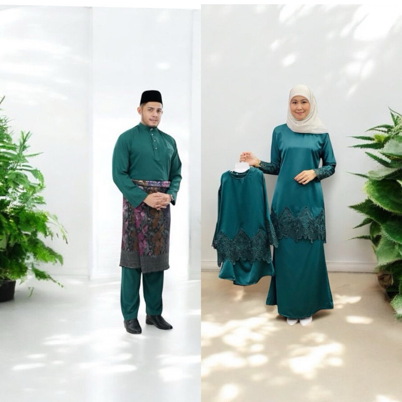BAJU MALAYU SET FAMILY EXCLUSIVE COLOR RAYA 2025 | Shopee Malaysia