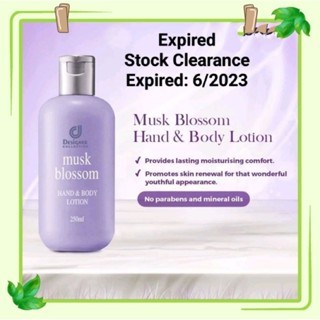 EXPIRED!!! clearance Musk blossom 250ml Musk blossom lotion | Shopee ...