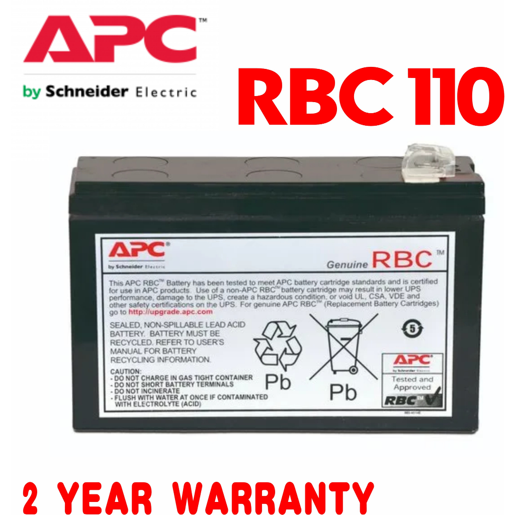 [Ready Stock] APC Replacement Battery Cartridge #110 APCRBC110 RBC110 ...