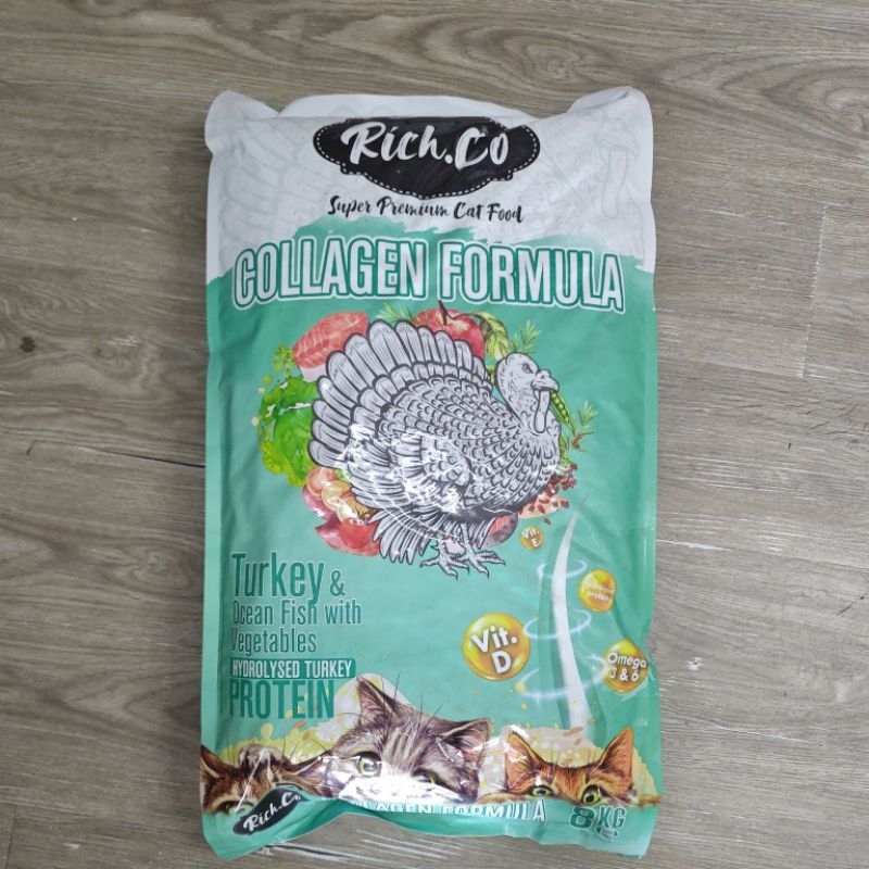 8Kg Rich. Co Super Premium Collagen Cat Food.(New Packaging+ improved ...