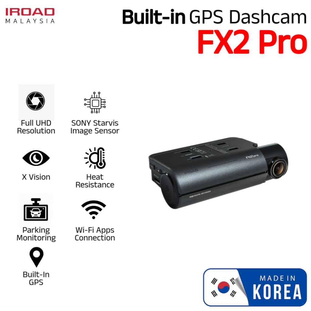 IROAD FX2 pro 2CH Front & Rear Camera (SONY Starvis Sensor) | Shopee Malaysia