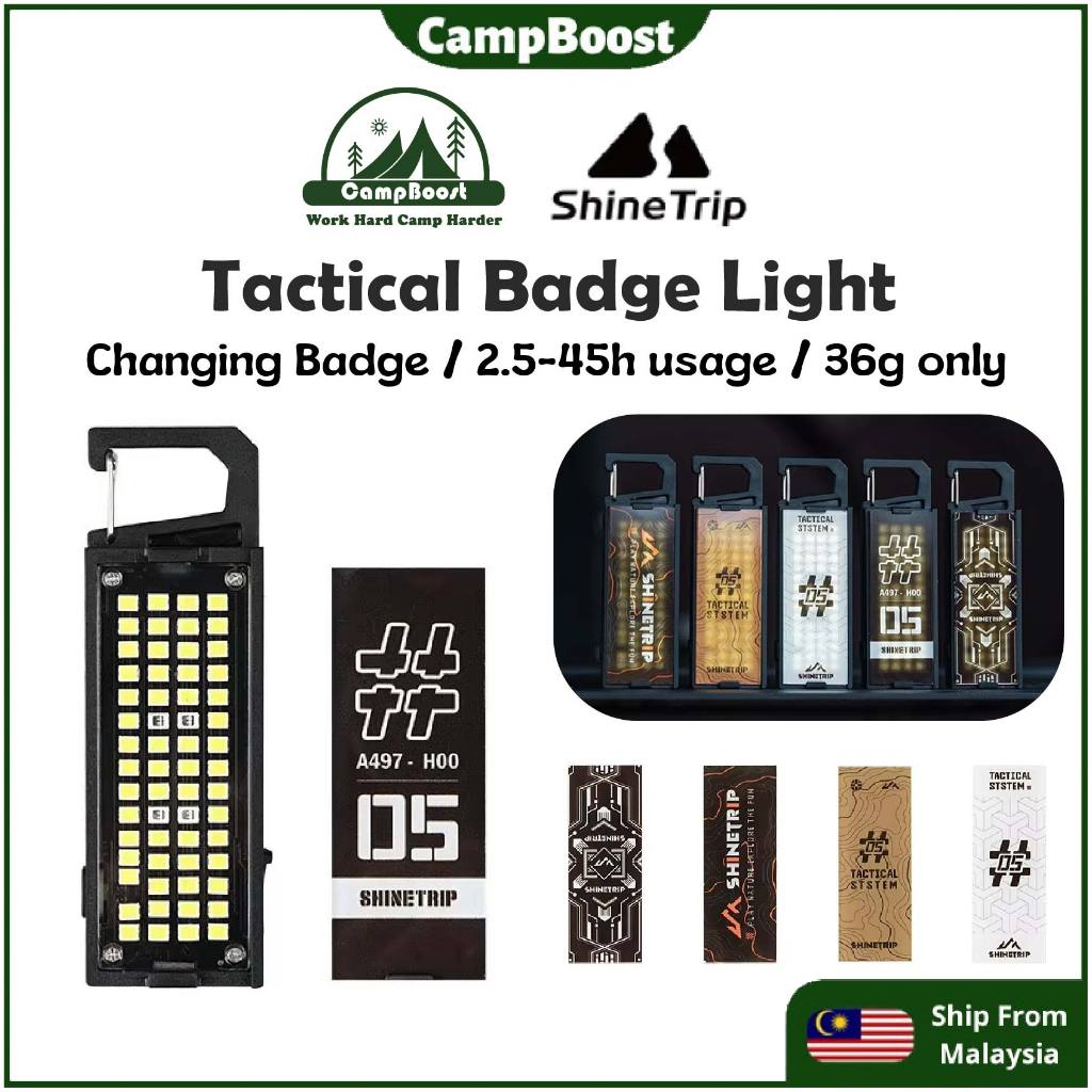 CampBoost SHINETRIP Tactical Badge Light Led Light Lantern Light Lampu ...