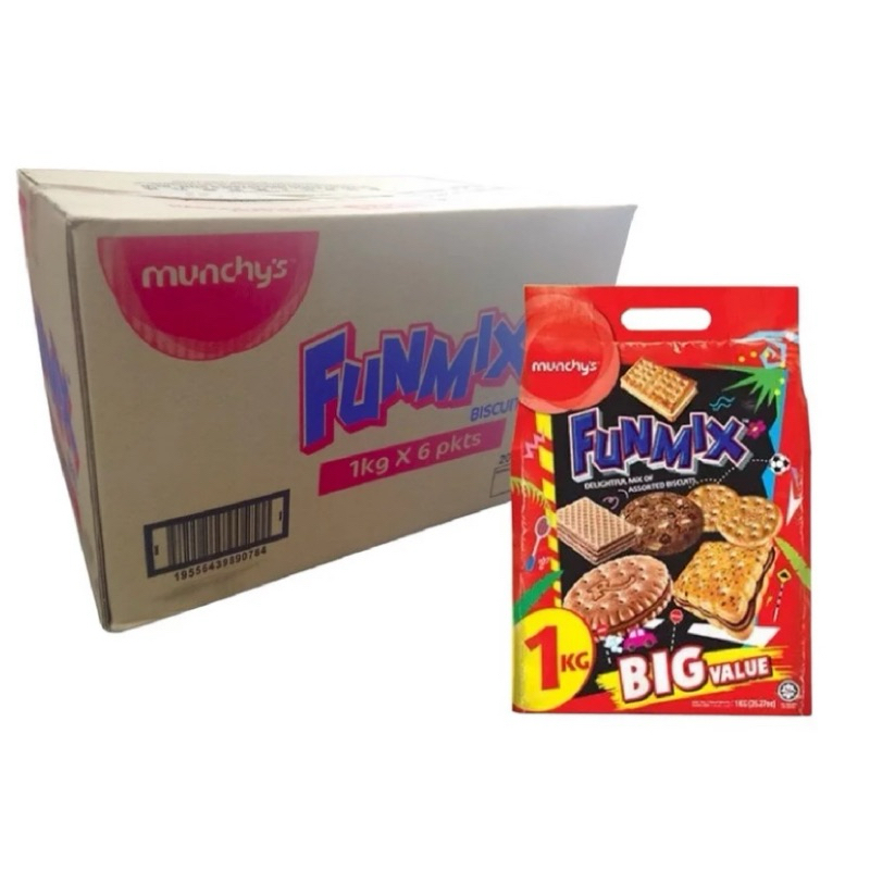 Munchy’s biskut Funmix Big Value -1Carton (900gx6) | Shopee Malaysia