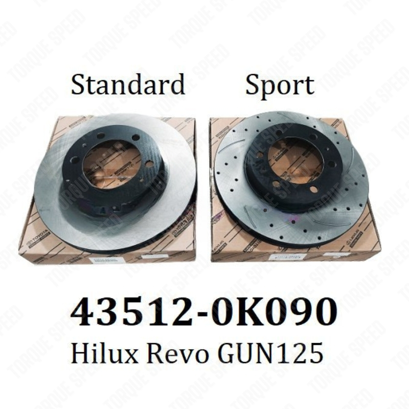 Toyota Brake Disc Rotor Front Sport 43512-0K090 Hilux Vigo KUN26 3.0 ...