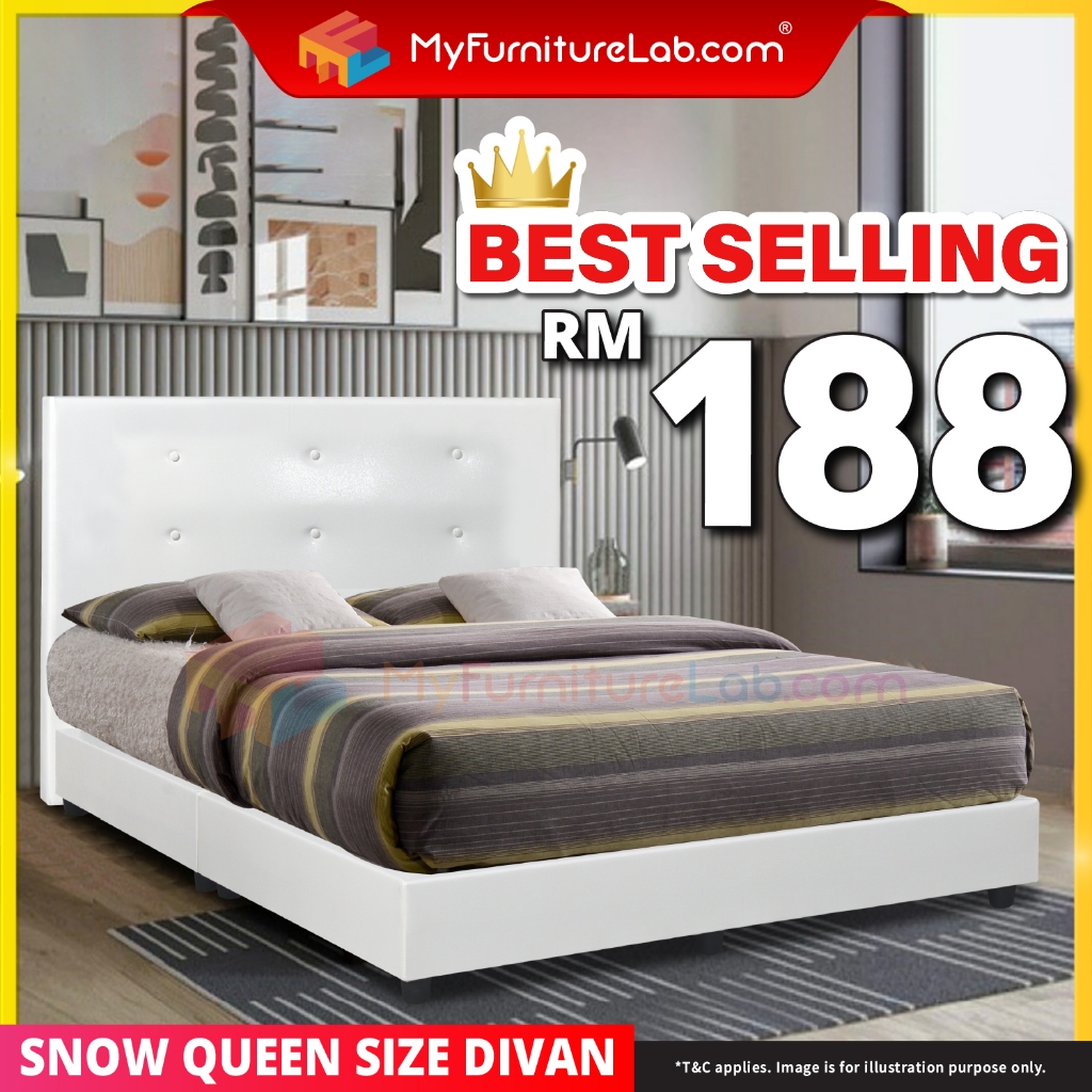 【READY STOCK】𝐌𝐘𝐅𝐔𝐑𝐍𝐈𝐓𝐔𝐑𝐄𝐋𝐀𝐁®: SNOW Queen Size Divan Queen bed Frame ...