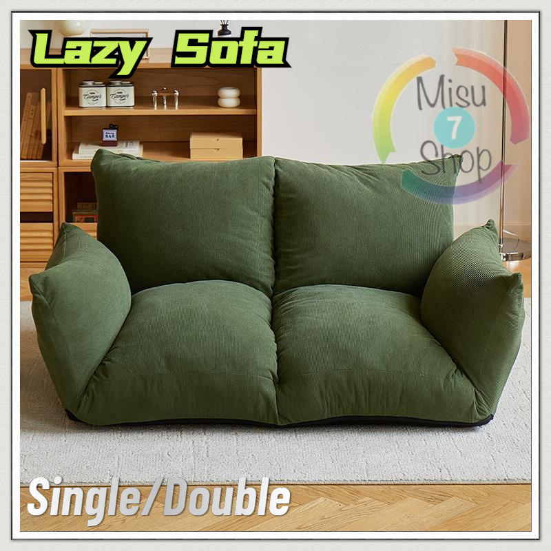 Modern Lazy Sofa Adjustable Foldable Tatami Lazy Sofa Velvet Material ...