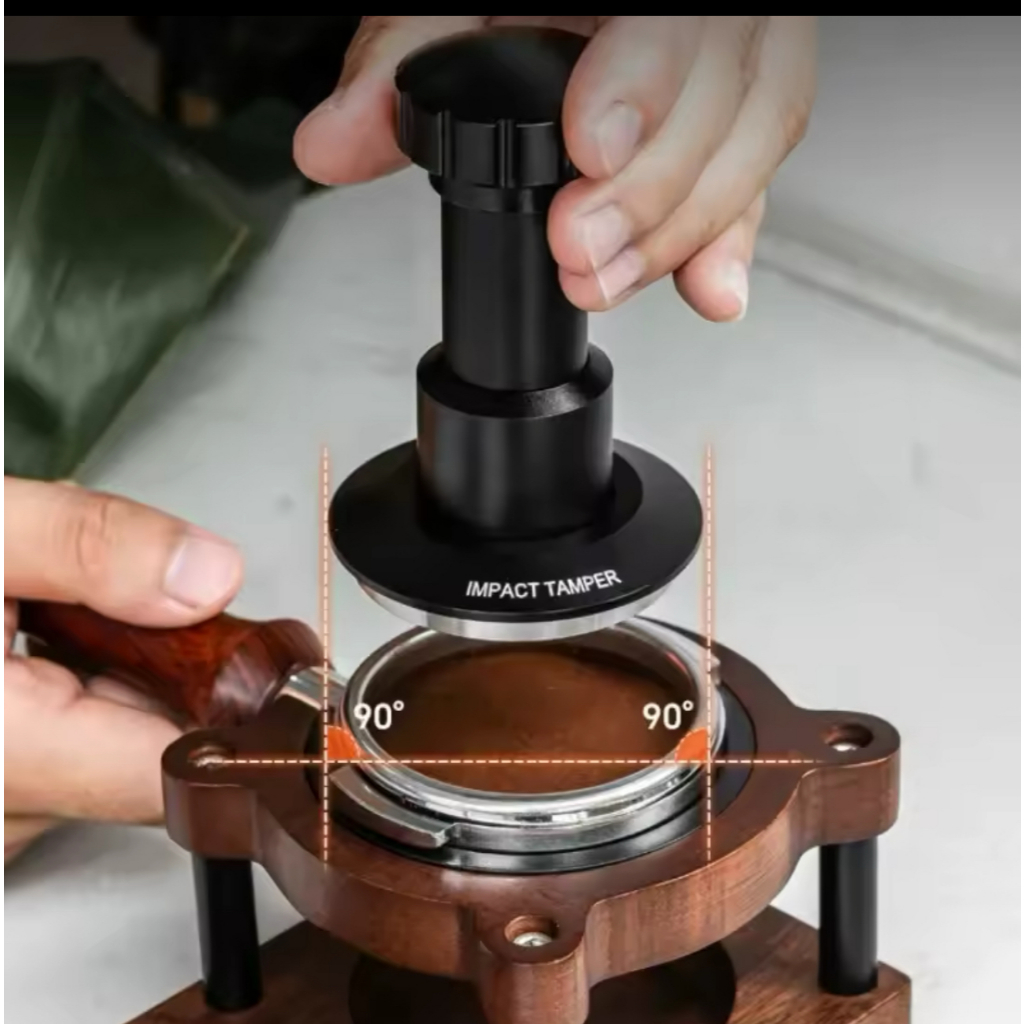 (Ready Stock)51/53/58mm Coffee Impact Tamper Coffee Powder Press ...