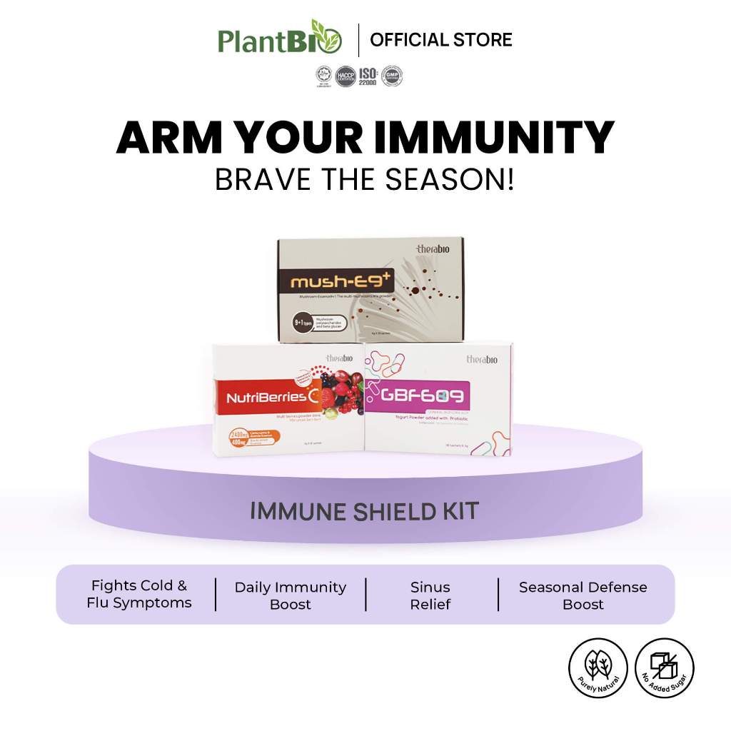 PlantBio Immune Shield Kit – Triple Action Immunity, Sinus Relief, and ...