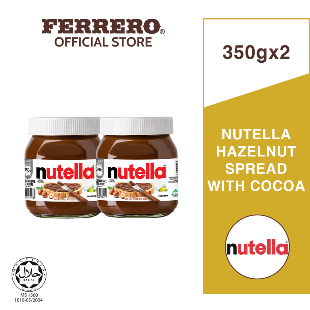 Bundle of 2 - Nutella Hazelnut Spread with Cocoa (350g) | Shopee Malaysia
