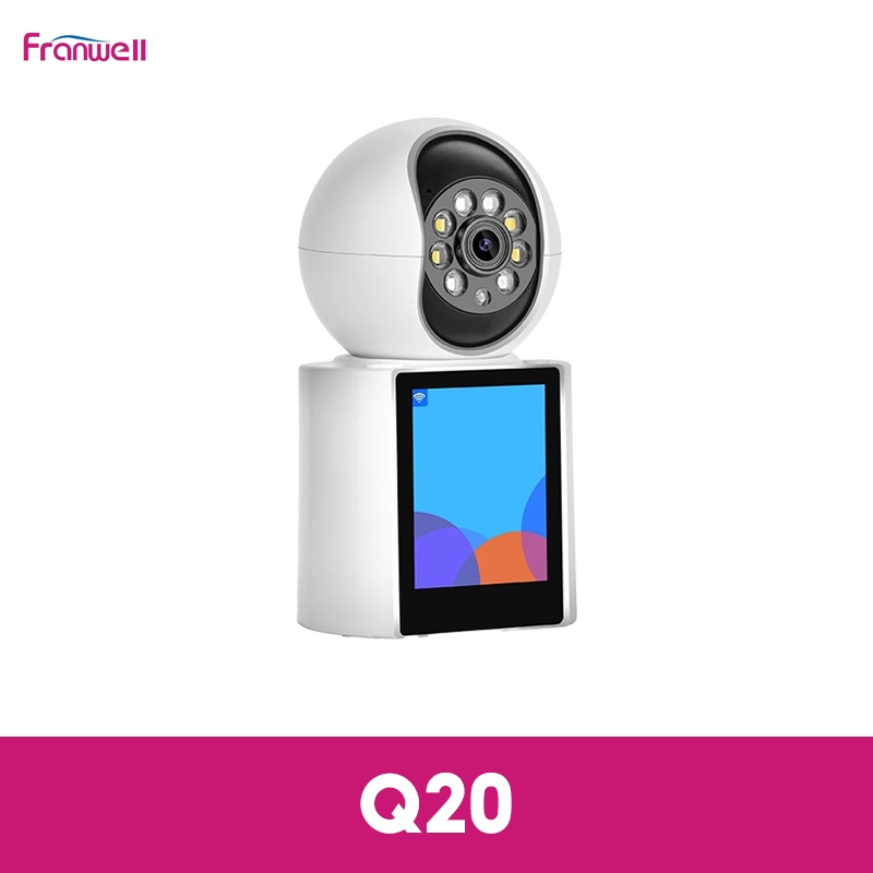 Franwell Q20 3MP Video Calling Smart Camera CCTV with LCD Screen, 1-Key ...