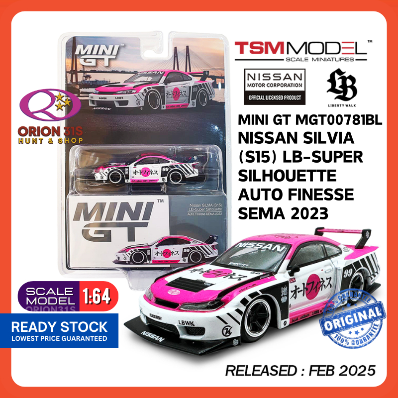 Mini GT 781 Nissan Silvia (S15) LB-Super Silhouette Auto Finesse SEMA ...