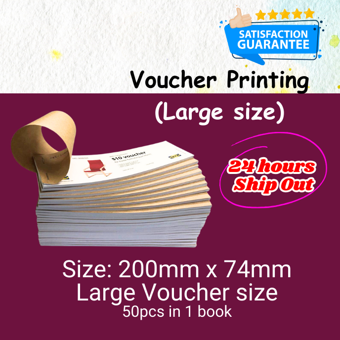 Voucher Printing / Coupon Printing / Large size Ticket / Kupon / Tiket ...
