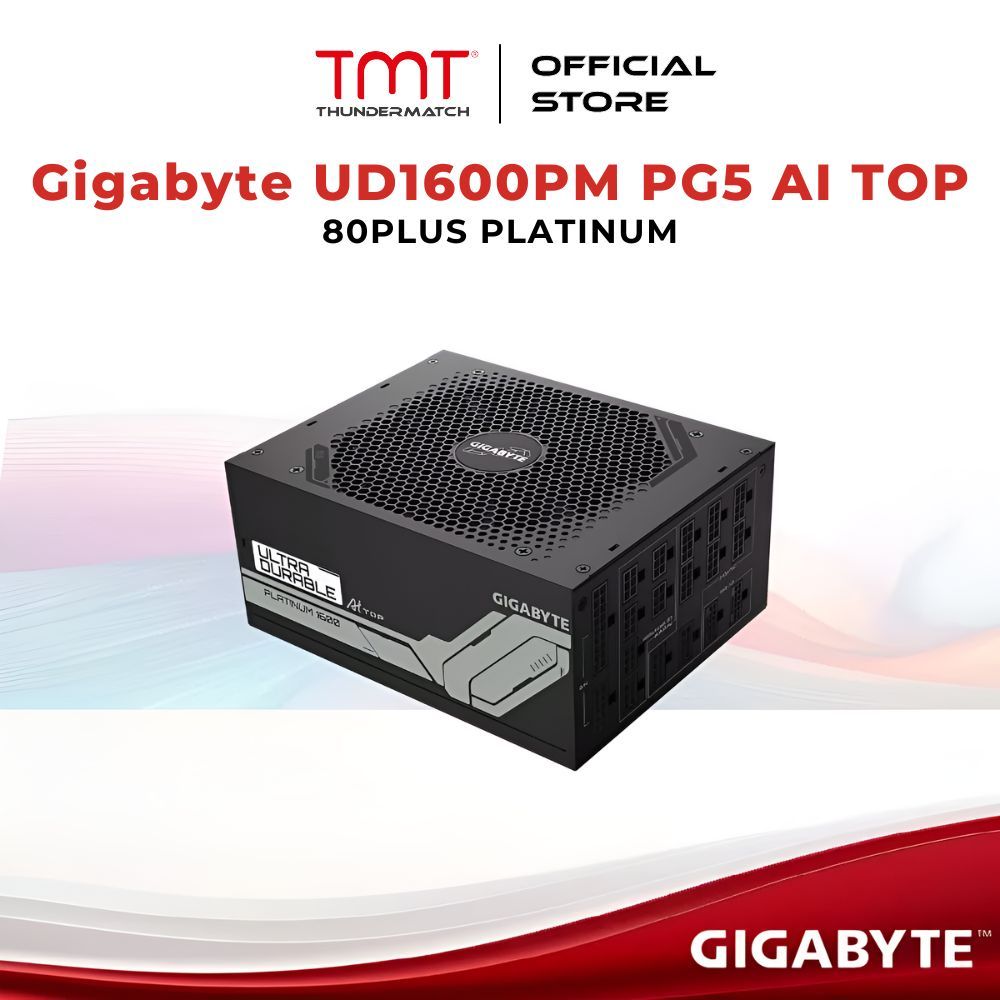Gigabyte UD1600PM PG5 AI TOP (1600W) 80PLUS PLATINUM Power Supply ...