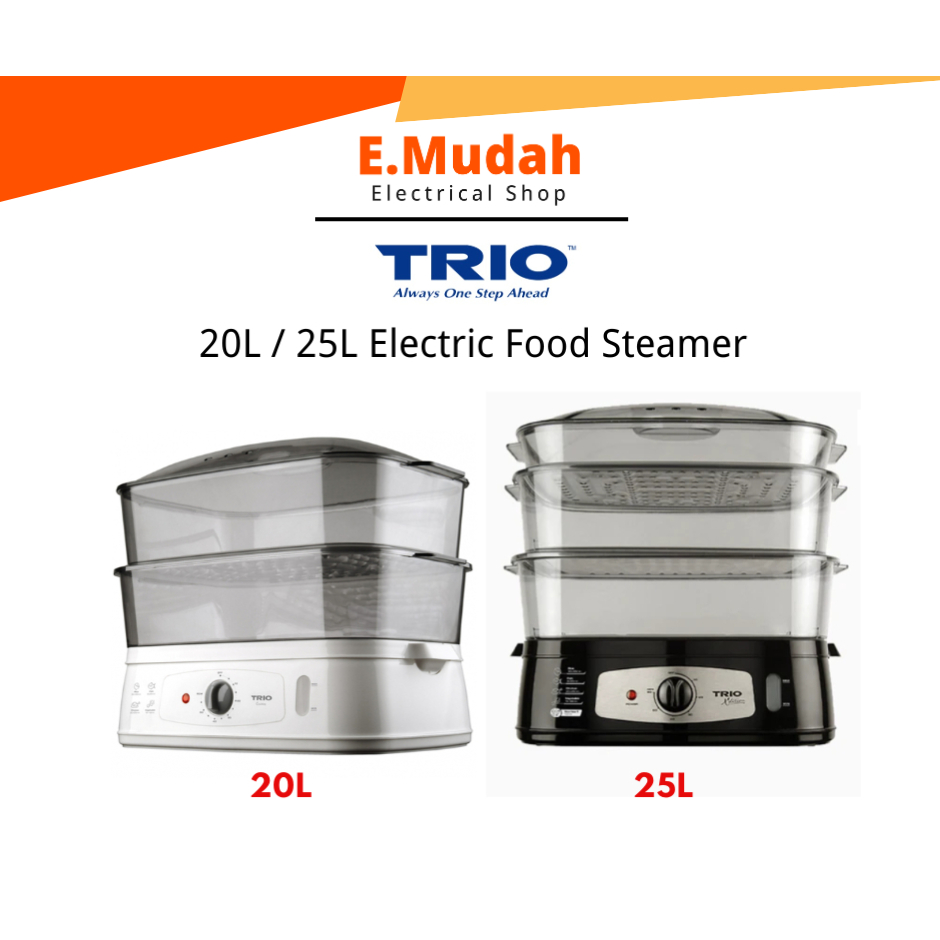 Trio Food Steamer (10L + 10L Tray Capacity) | TFS-18 / Trio Food ...