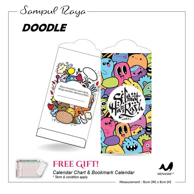 [ OFFICIAL ] DOODLE WARNA WARNI SAMPUL RAYA 2025 ANGPAO CANTIK MONEY ...