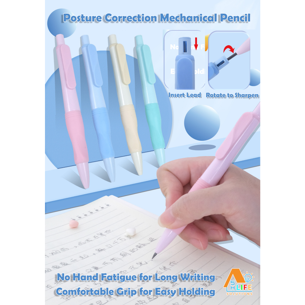 Posture Correction Mechanical Pencil 0.5mm/0.7mm/2.0mm | Automatic ...