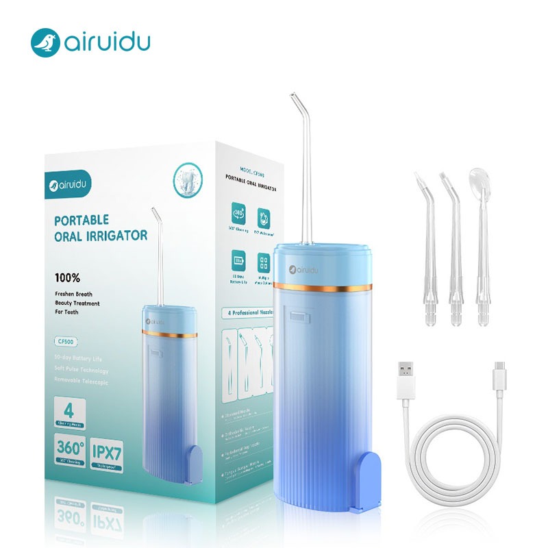 AIRUIDU Electric Water Floss Teeth Cleaner Portable Dental Air Flosser ...