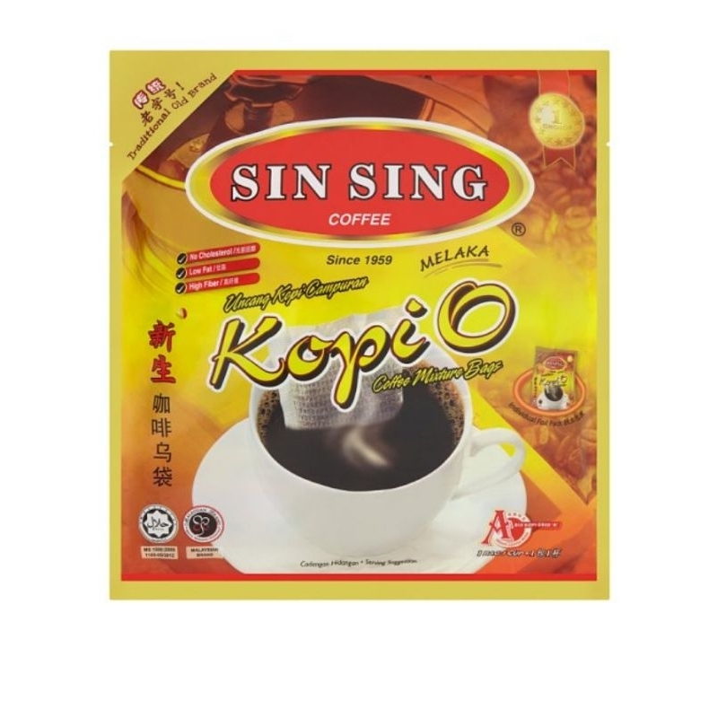 SIN SING Halal Kopi O Coffee Bag 10g x20s | Shopee Malaysia