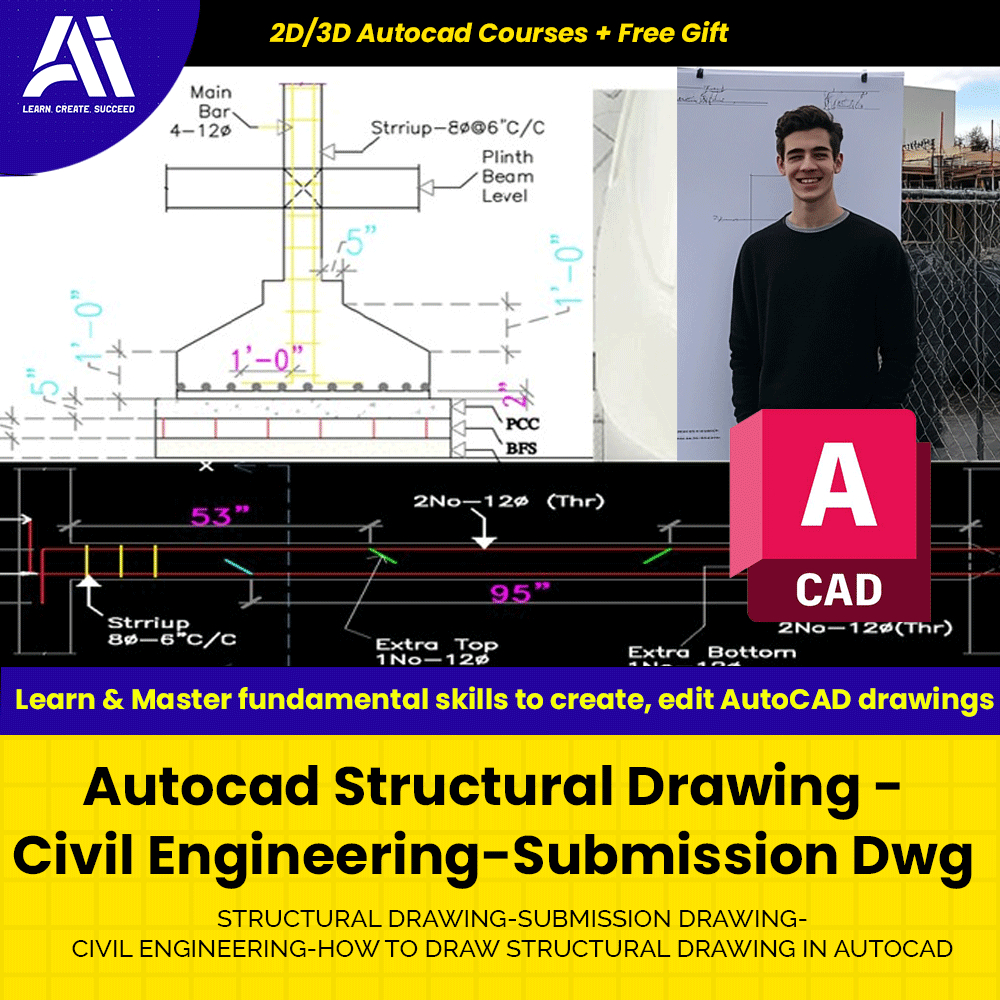 Video Course - Autocad Structural Drawing -Civil Engineering-Submission ...