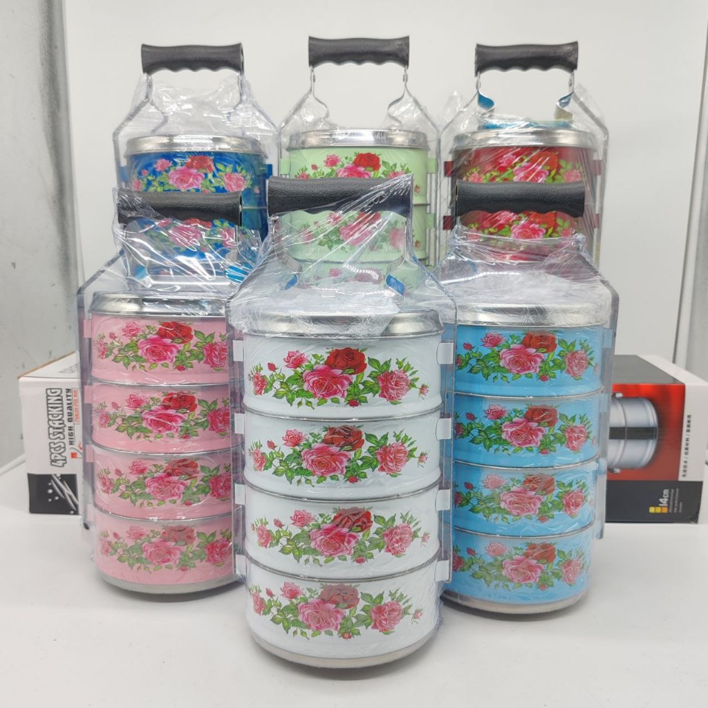 14CM MANGKUK TINGKAT 4 LAYERS (LUNCH BOX) | Shopee Malaysia
