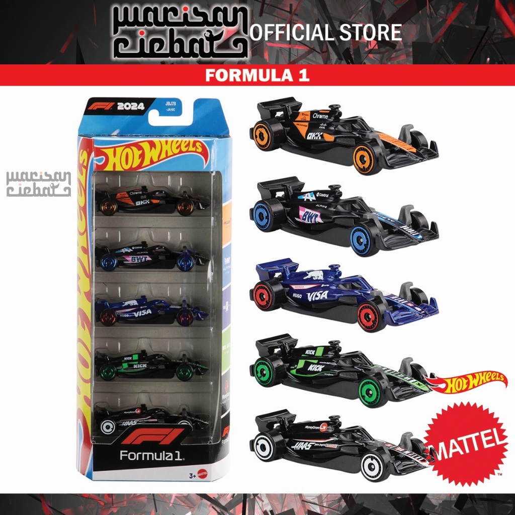 Hot Wheels 2025 5 Pack - Formula 1 (F1 2024) | Shopee Malaysia