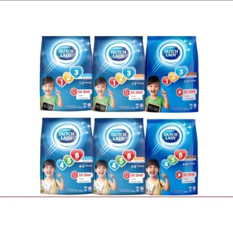 Dutch lady 123/456 biasa,Madu,coklat (850g) | Shopee Malaysia