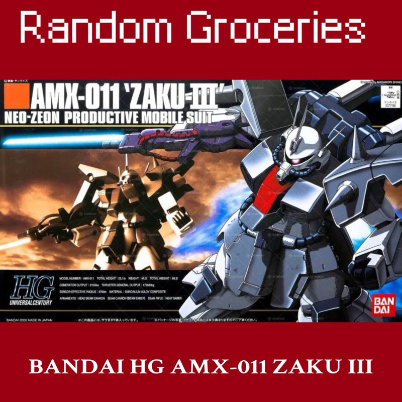 BANDAI HGUC 1/144 AMX-011 ZAKU III | Shopee Malaysia