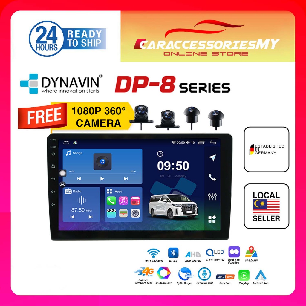 Dynavin DP8 Series Universal Size 9 inch 10 inch Android Player QLED ...