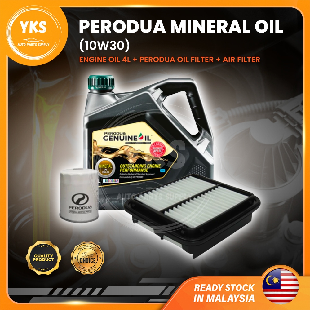 🔥🇲🇾sORI NEW🔥PERODUA 10W30 MINERAL GENUINE ENGINE OIL (3L) PERODUA ...