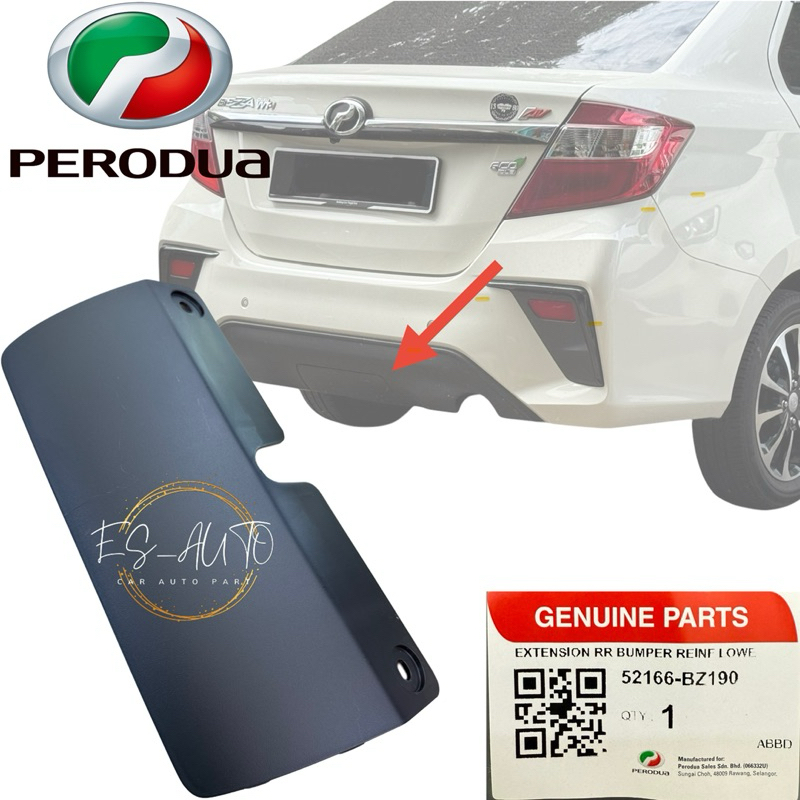 *Original Perodua Bezza 2019-2020 Rear Bumper Spoiler Towing Cover Hook ...