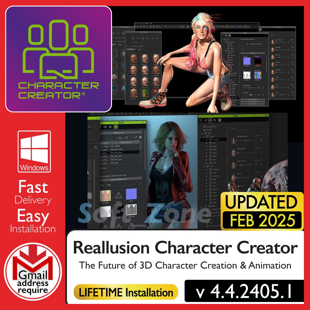 Reallusion Character Creator 4.4.2405 - The Future of 3D Character Creation & Animation | Shopee ...