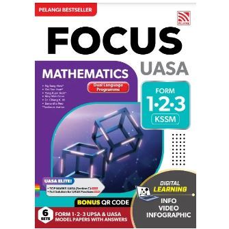 FOCUS UASA MATHEMATICS FORM 1.2.3 KSSM 2025 | Shopee Malaysia