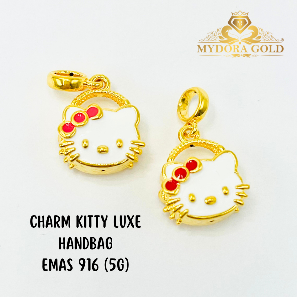MYDORA Charm Kitty Luxe Handbag (5G) l EMAS 916/22K | Shopee Malaysia