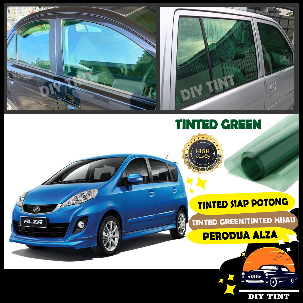 Perodua Alza _TINTED CROMAX GREEN/HIJAU Tinted/Tinted Kereta/Car Window ...