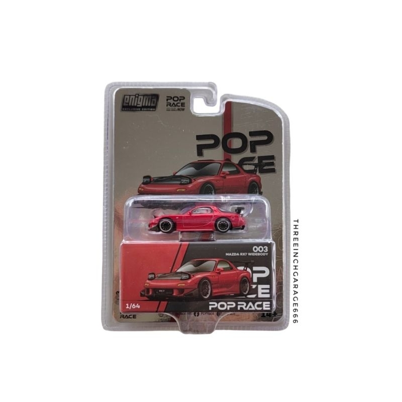 POPRACE X ENIGMA 1/64 Mazda RX7 FD3S Widebody - Metallic Red | Shopee ...