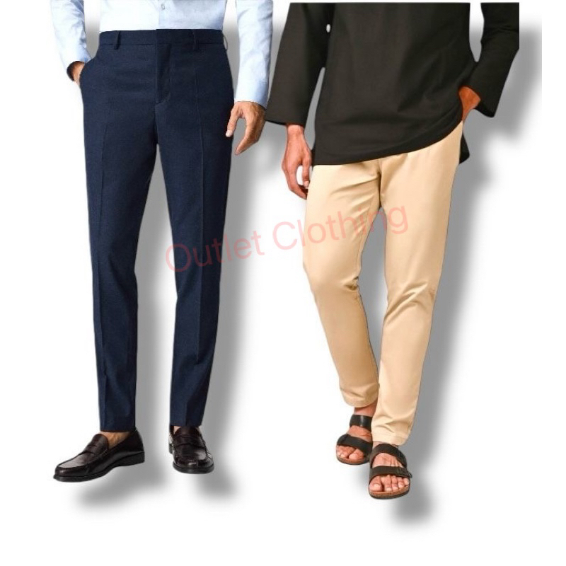 SELUAR SLACK UNQ SLIM FIT STRECHABLE HIGH QUALITY SIZE 28 TO 40 READY ...