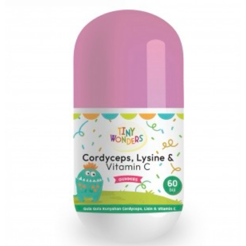 Tiny Wonders Gummy – Cordyceps, Lysine & Vitamin C (60 Gummies ...